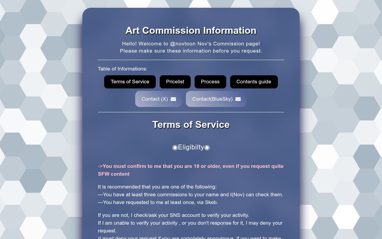 Nov's Commission Page